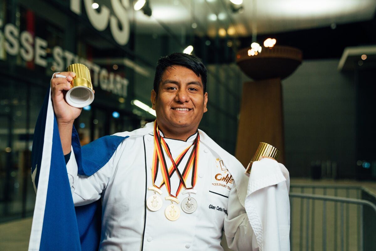 Triple olympic medal for Chile at IKA Culinary Olyimpics | Success story: Gian Carlos Pérez